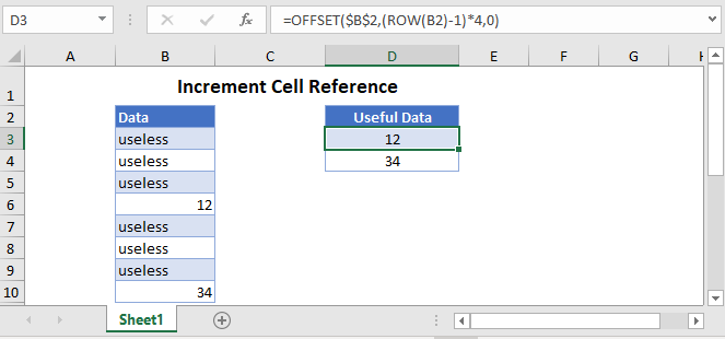 Increment Cell Reference - Excel & Google Sheets - Auto VBA Increment Cell Reference - Excel & Google Sheets - Auto VBA